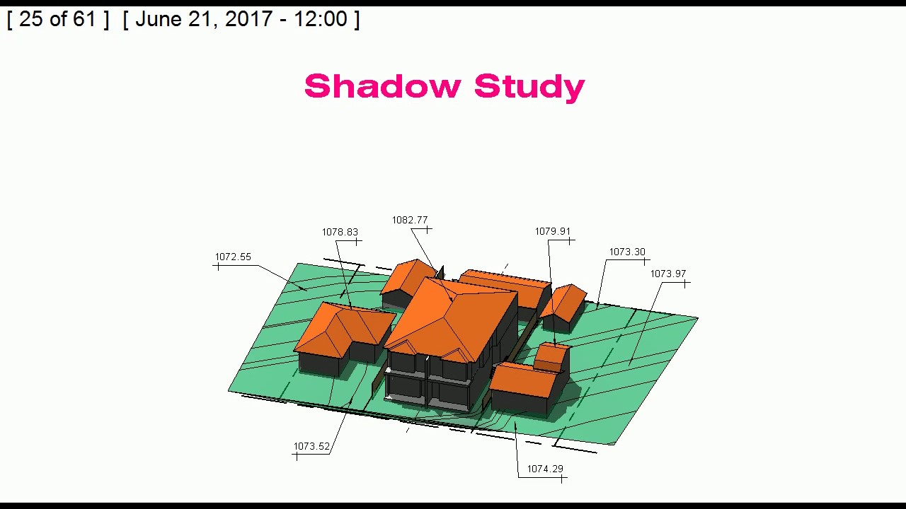 REVIT Solar Shadow Study - 4 Plex - CADclips - Revit news