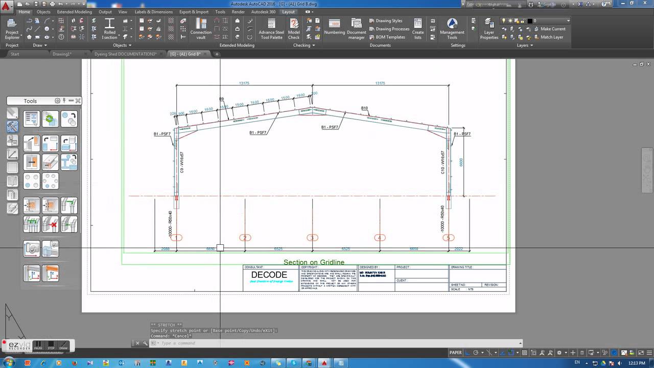 Creating Drawings at Grids With Autodesk Advance Steel - Revit news