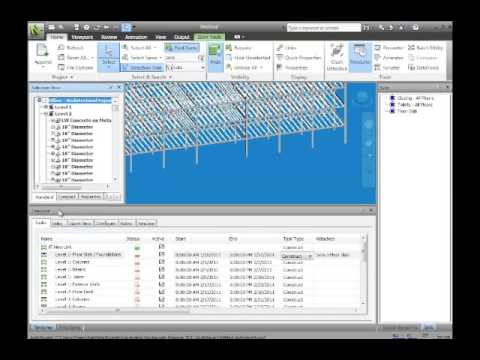NavisWorks 4D Simulation and Clash Detection Tutorial | Session 19 Part ...