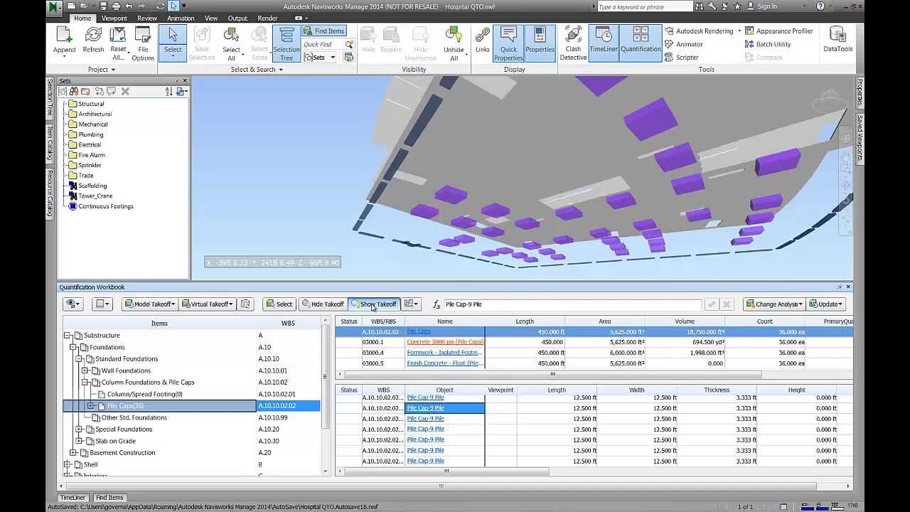 Model Based Quantification Workflow Using Autodesk Construction