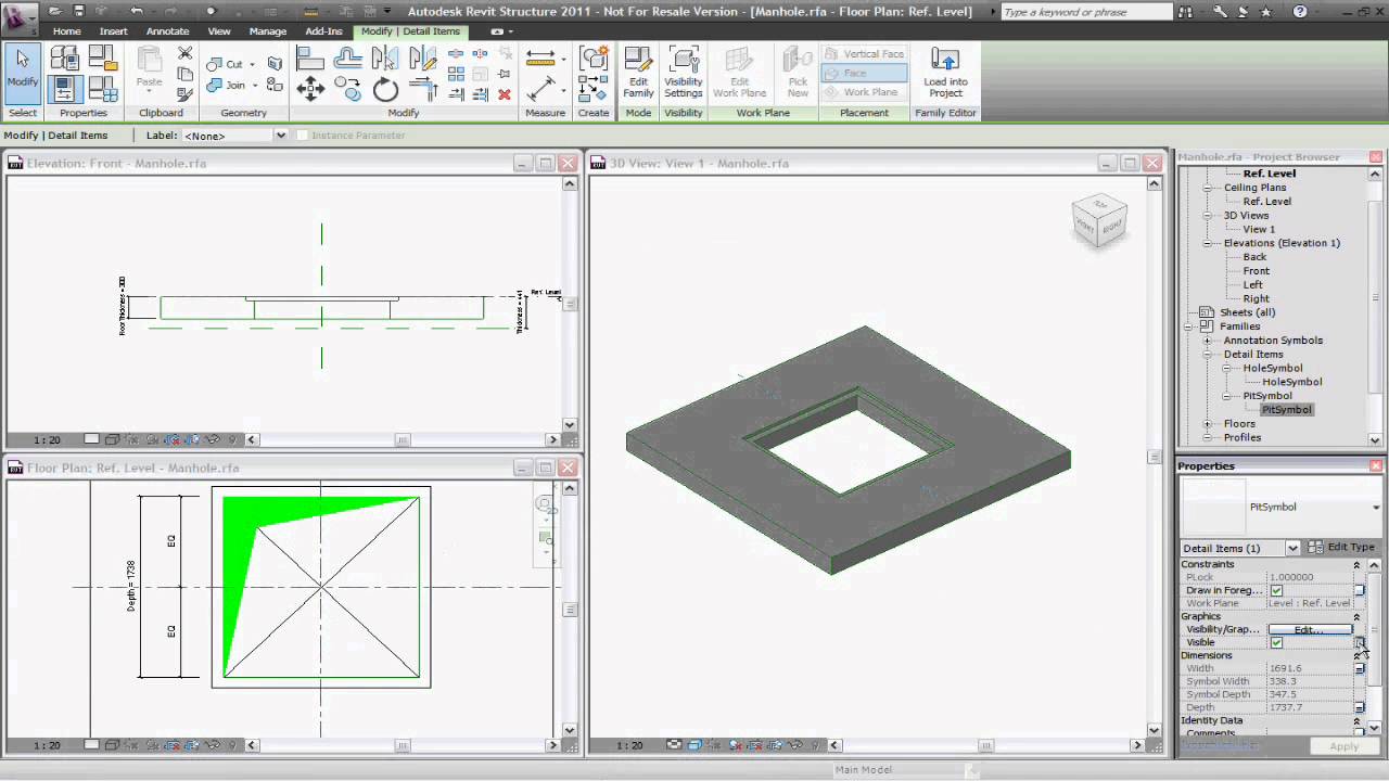 Create a Manhole Opening - A Method Part 5 - Revit news