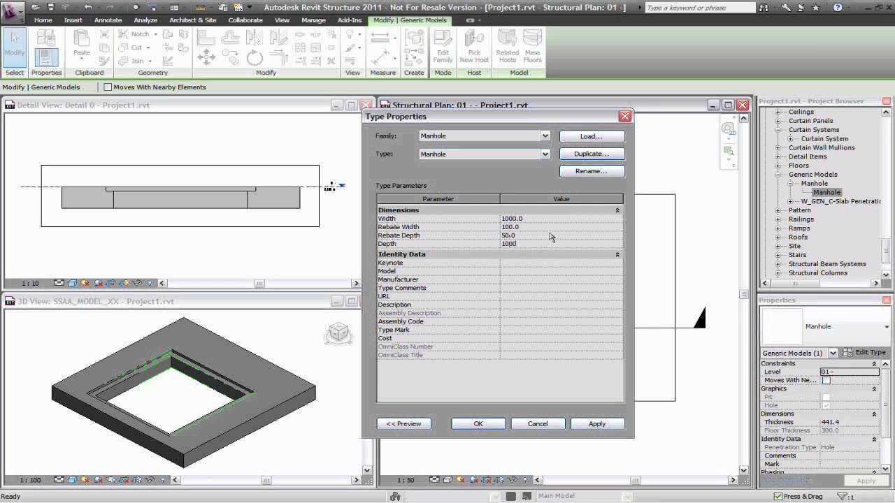 Create a Manhole Opening - A Method Part 6 - Revit news
