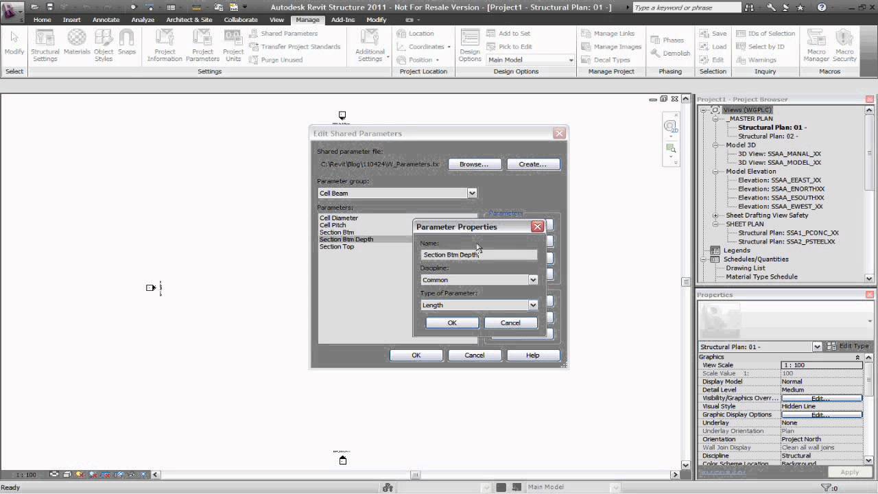 Create a Cellular Beam Family - A Method - Part 1 - Shared Parameters ... Create a Cellular Beam Family - A Method - Part 1 - Shared Parameters ...