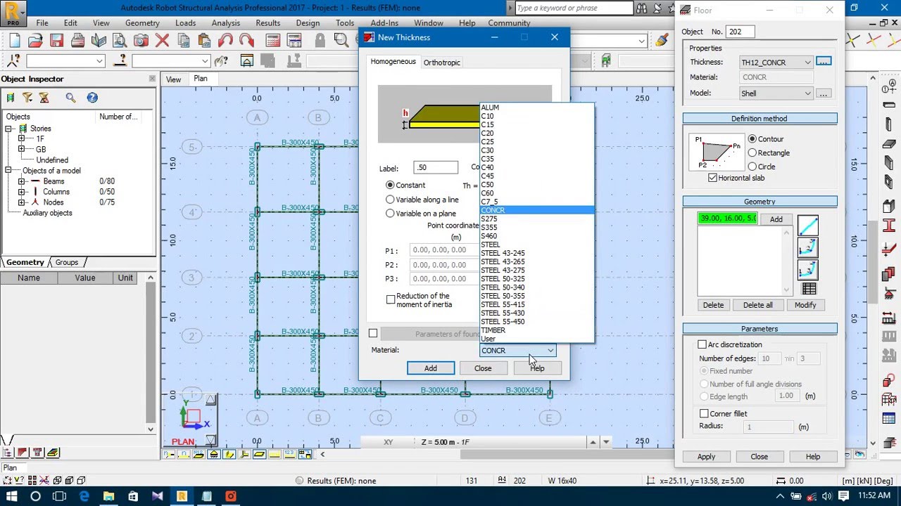 4. Autodesk Robot Structural Analysis 2017-Define Slab, Modeling Curved ... 4. Autodesk Robot Structural Analysis 2017-Define Slab, Modeling Curved ...