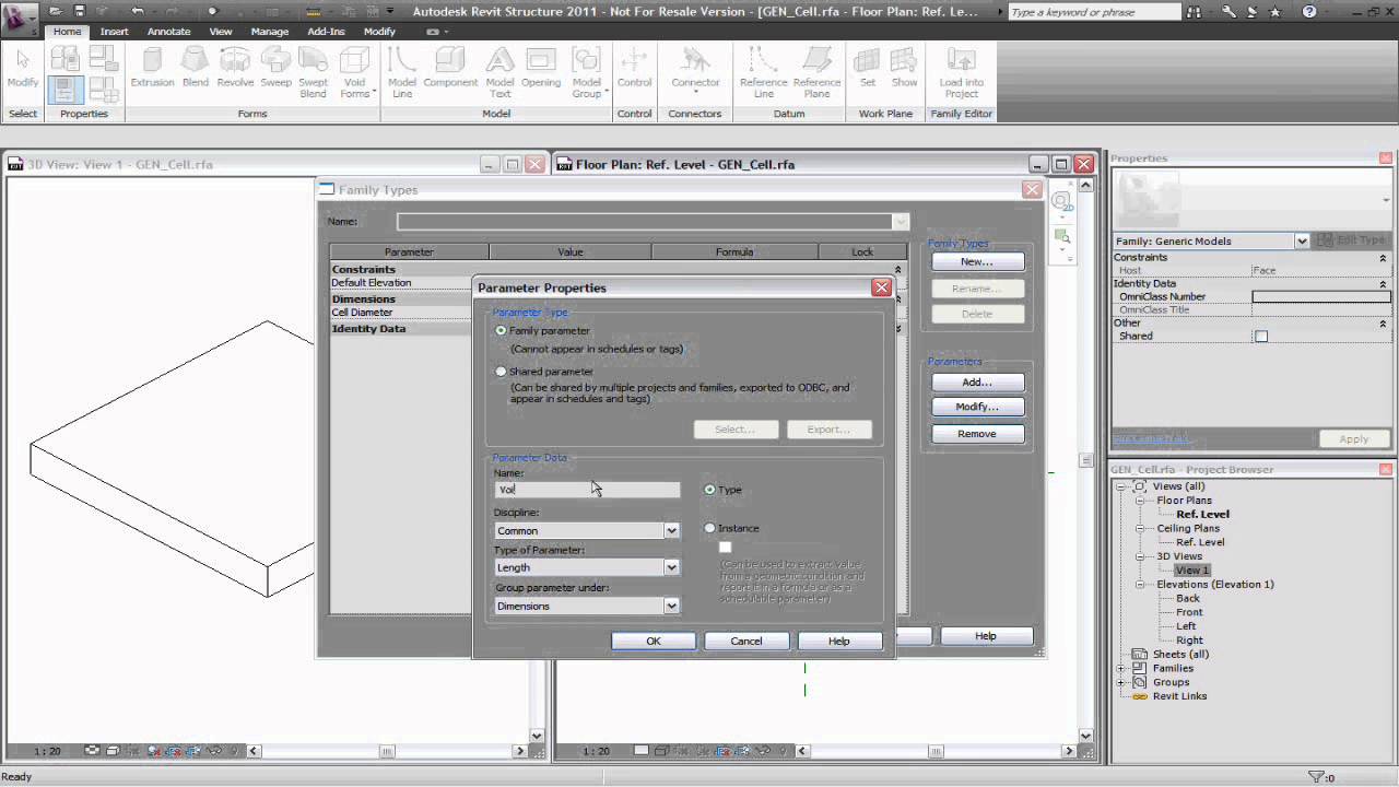 Create a Cellular Beam Family - A Method - Part 3 - Generic Model Cell ...