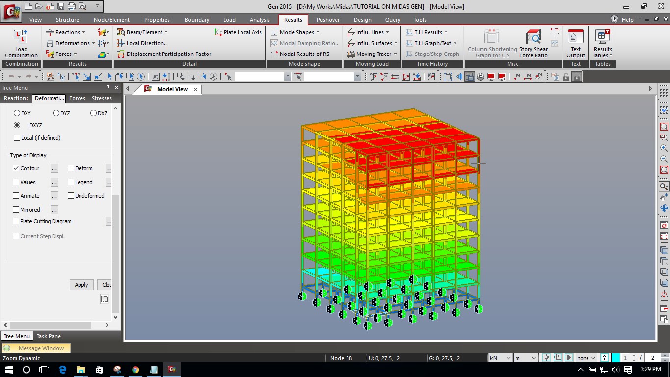 5. Analysis & Design in Midas Gen 2015 - Revit news