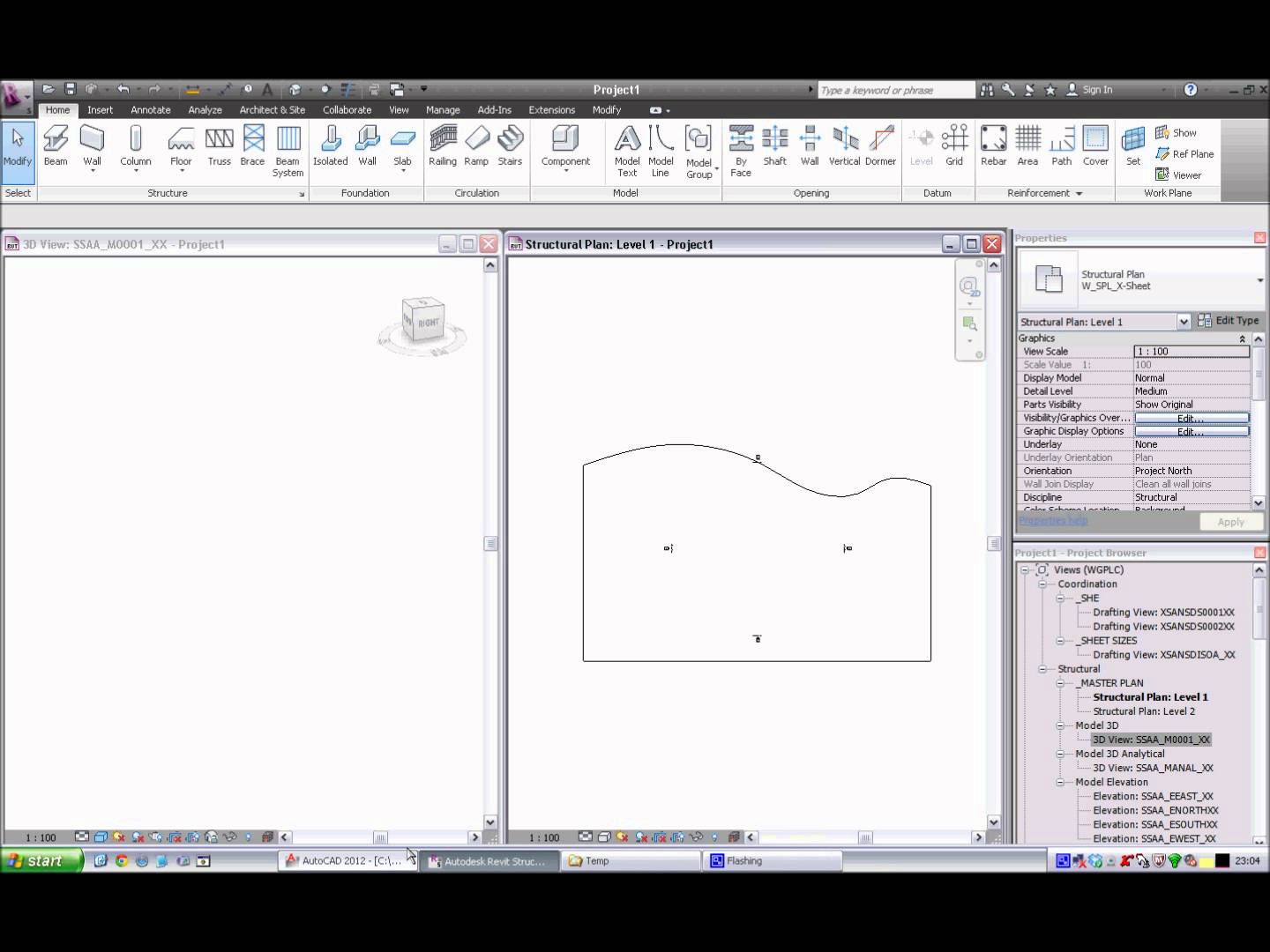 Revit Structure Trace A Spline In A Dwg File Revit News