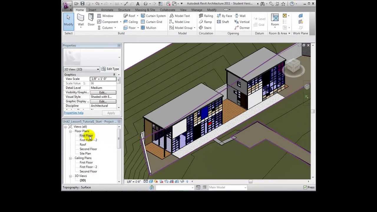 Revit Architecture Tutorials for Beginners 5 - Revit news Revit Architecture Tutorials for Beginners 5 - Revit news