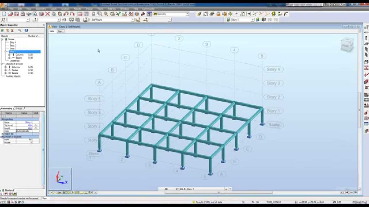 3. Autodesk Robot Structural Analysis-Add Beam Properties, draw beams, Copy Beams. - Revit news