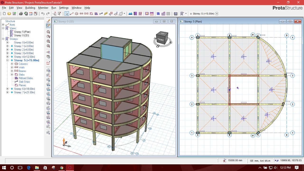 Modeling in Prota Structure Suite 2016-Part2 - Revit news