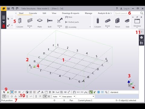 1. Basic of Tekla Structures 2016: User Interface. - Revit news