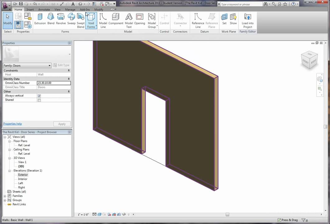 Revit Tutorial - The Revit Kid - Create a Door Part 2 - Revit news Revit Tutorial - The Revit Kid - Create a Door Part 2 - Revit news