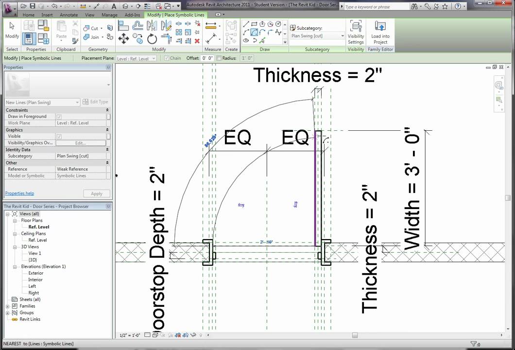 Revit Tutorial - The Revit Kid - Create a Door Part 4 - Revit news Revit Tutorial - The Revit Kid - Create a Door Part 4 - Revit news