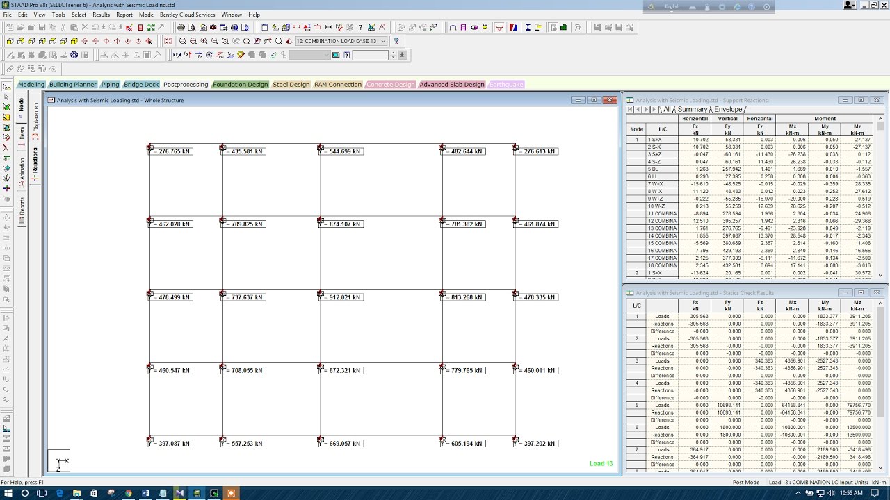 STAAD Pro Tutorial Series Part6: View Reactions Clearly - Revit news