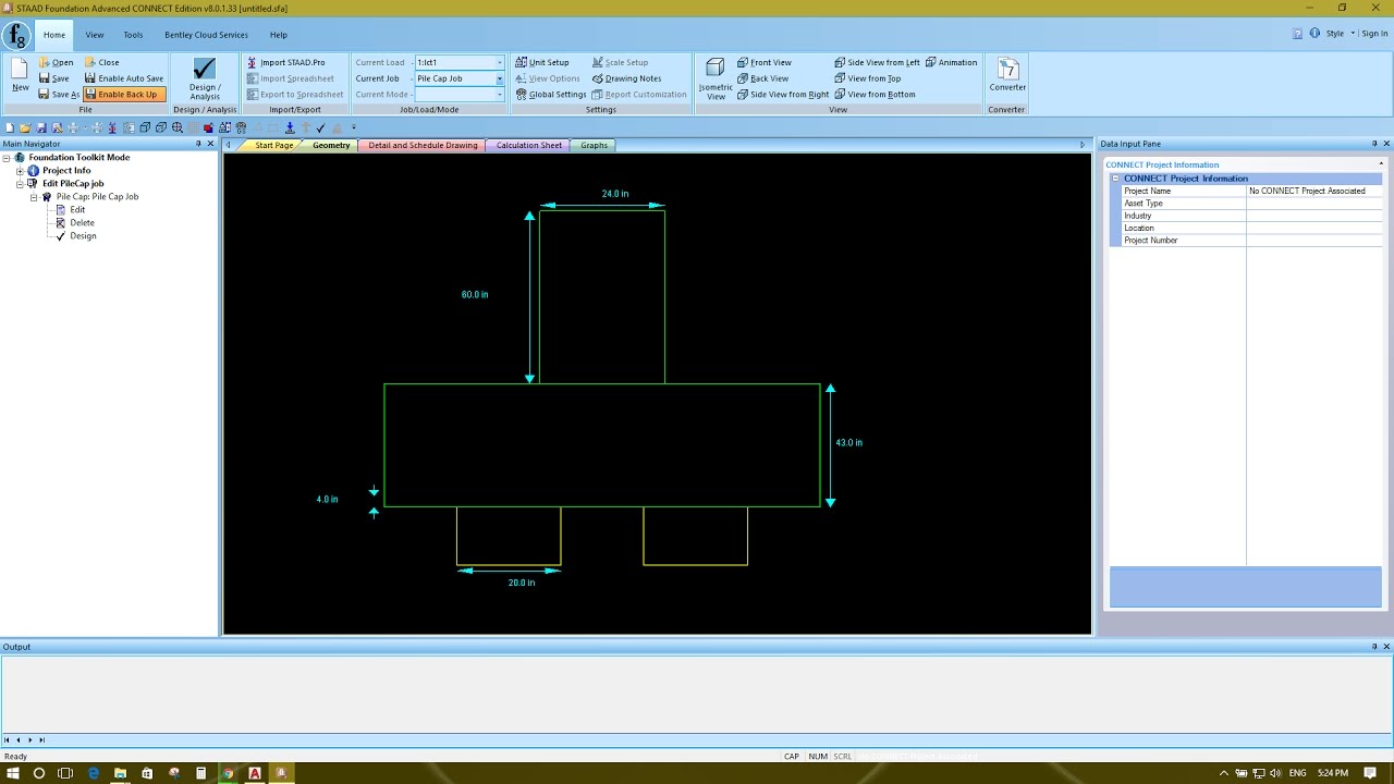 Pile Cap Design in Staad Foundation Advanced v8 - Revit news