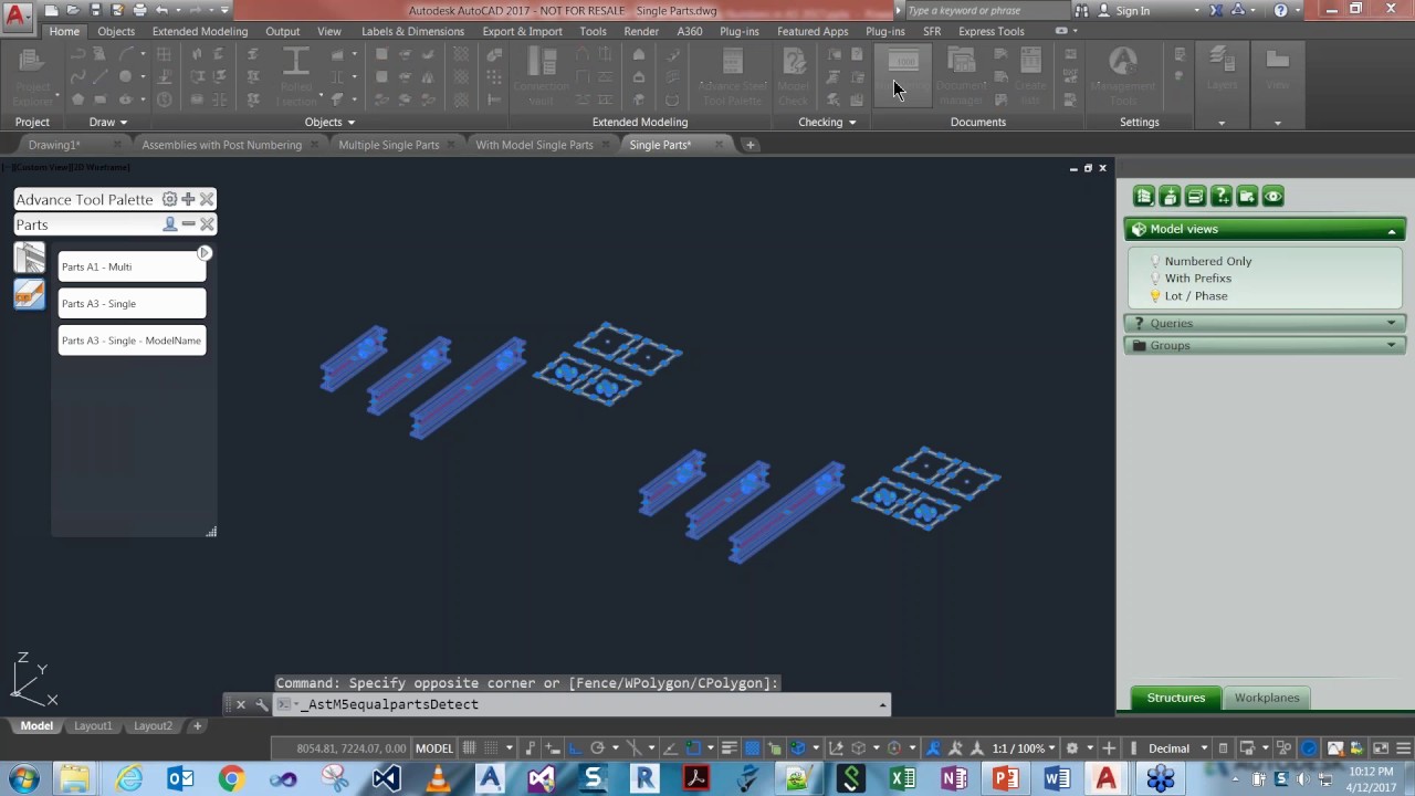 08. Build Your Advance Steel IQ - Numbering method with drawing number ...