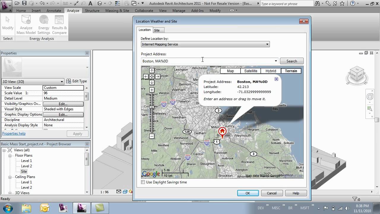 Creating Settings for Conceptual Energy Analysis in Autodesk Revit ...