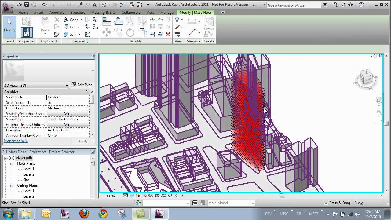 Creating Mass Floors in Autodesk Revit Architecture - Revit news