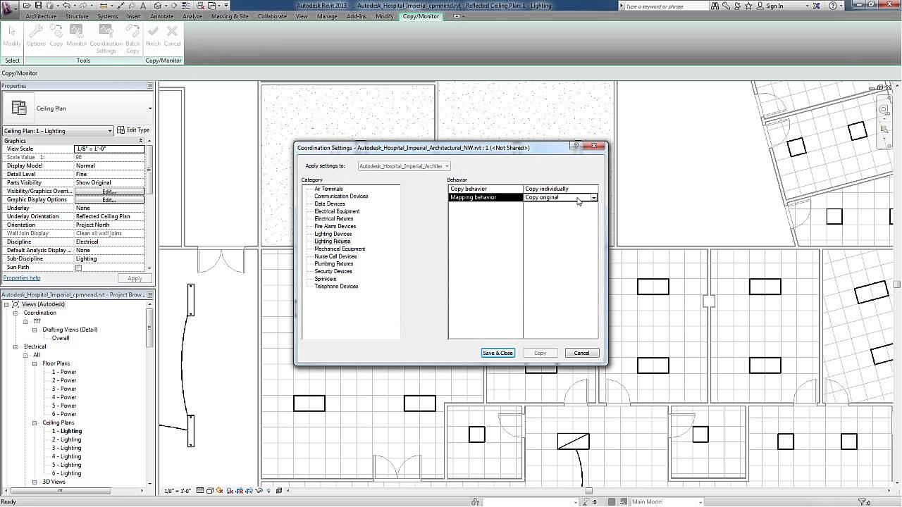Revit for MEP - Electrical Lighting Systems - Copy Monitor - Revit news