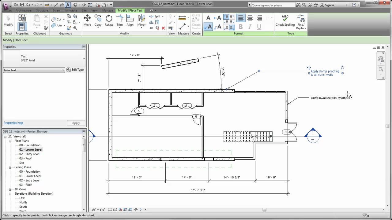 Revit LT Getting Started: Adding Notes - Revit news