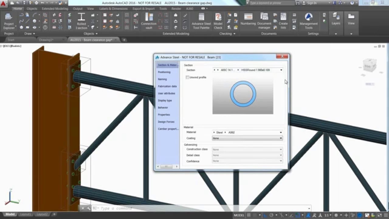 Advance Steel - Adding an additional size to existing section profiles ...