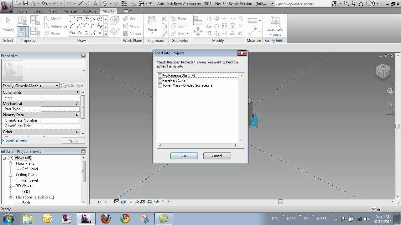 Creating a Custom Curtain Panel in Autodesk Revit Architecture - Part 2 - Revit news
