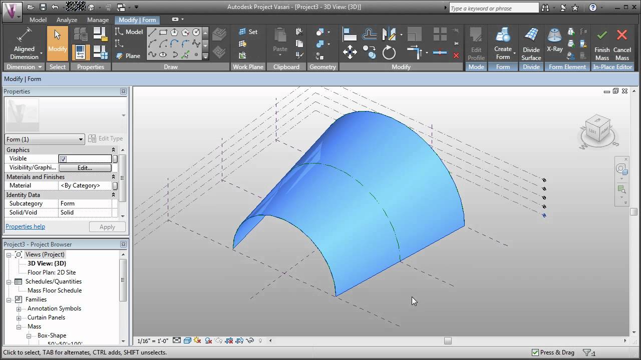 Vasari Advanced Skills - Reference Lines - Revit news