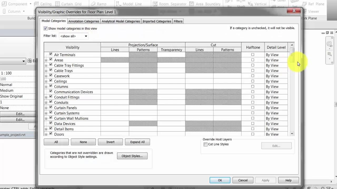 Revit Essential Skills - Visibility & Graphics - Revit news Revit Essential Skills - Visibility & Graphics - Revit news