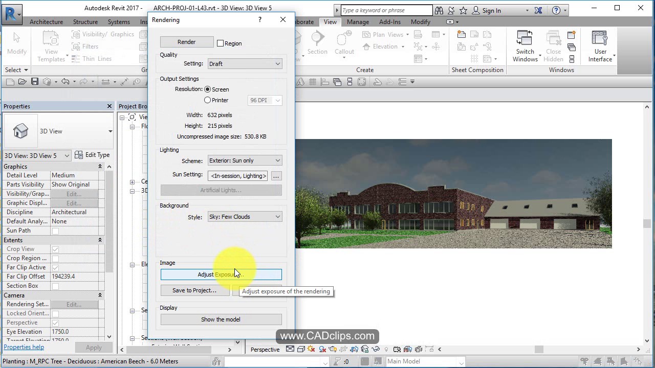REVIT 2017 ARCH 45 EXTERIOR RENDERING - Revit news