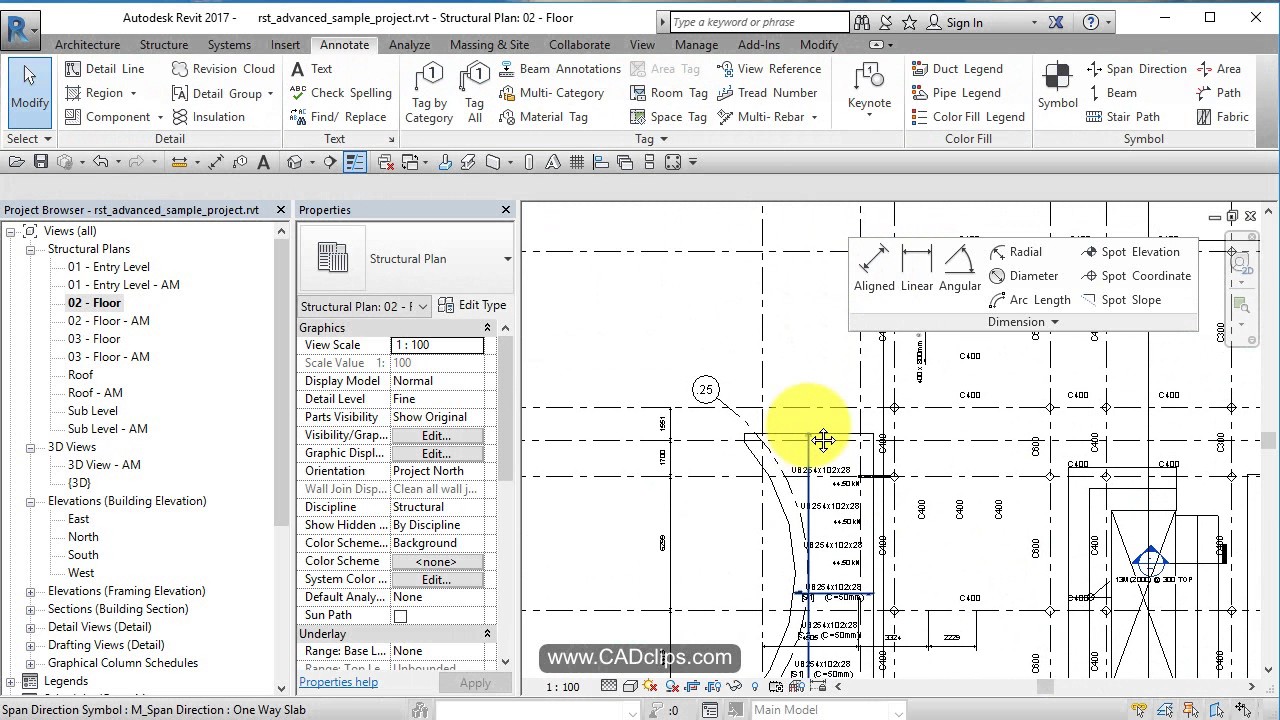 REVIT BASICS 11 DIMENSIONS ALIGN LINEAR GRIPS TAGGING - Revit news