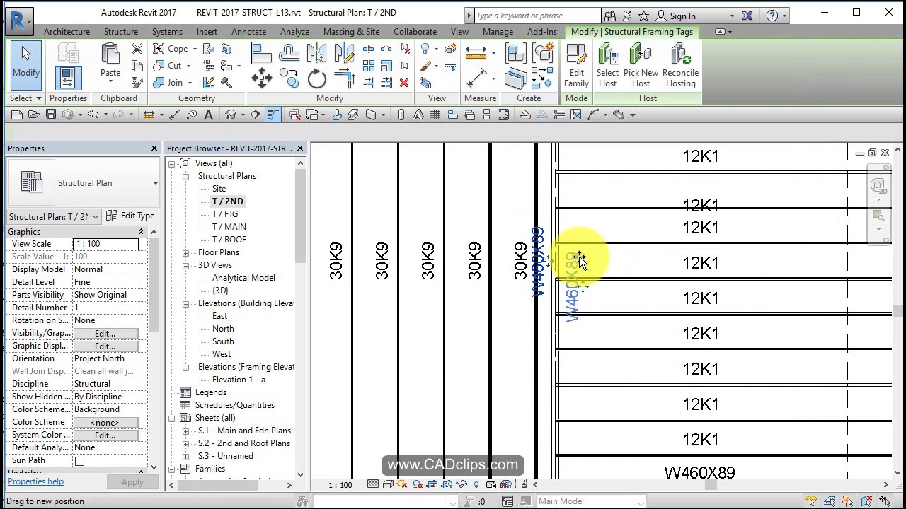 REVIT STRUCTURAL PROJECT 13 TAGIING BEAMS AND BEAM SYSTEMS - Revit news