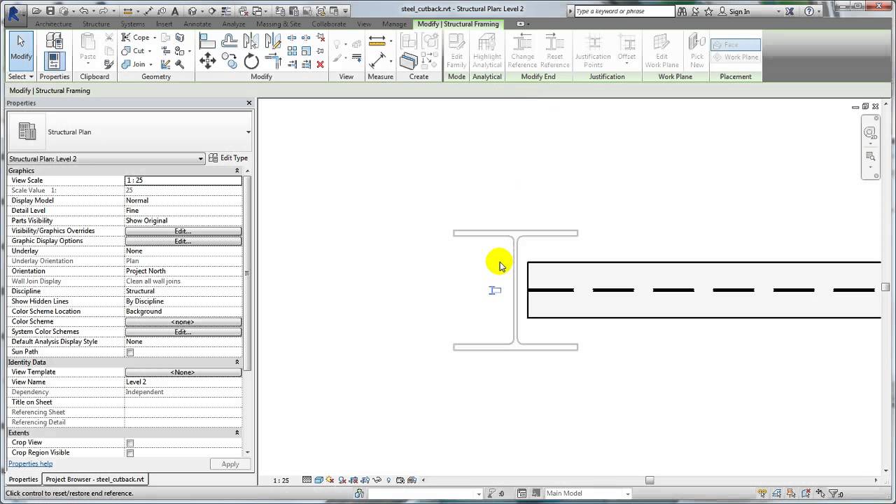 Autodesk Revit: Beam Alignment References and Cutback - Revit news