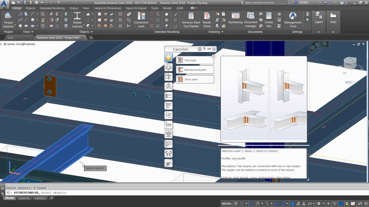 Getting Started with Advance Steel: Part 5 - Inserting parametric steel ... Getting Started with Advance Steel: Part 5 - Inserting parametric steel ...