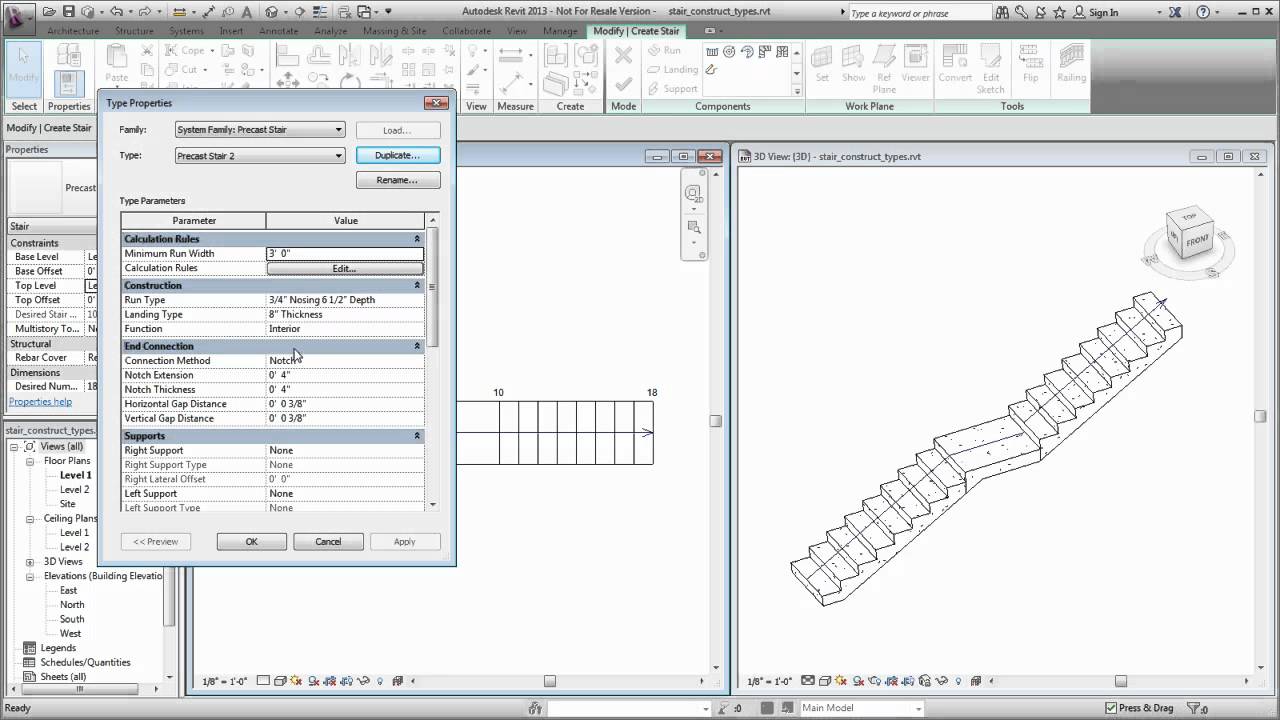 Autodesk Revit: Defining Construction Types for Stairs - Revit news