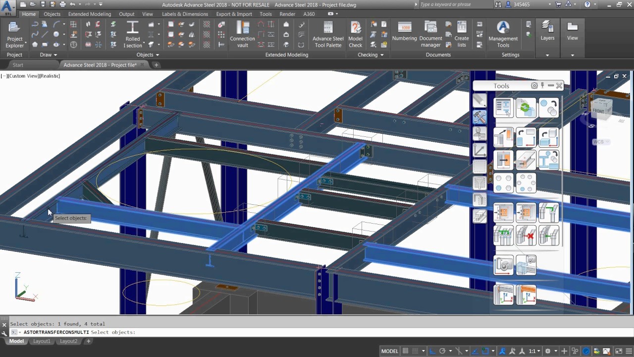 Getting Started with Advance Steel: Part 6 - Copying a steel connection ... Getting Started with Advance Steel: Part 6 - Copying a steel connection ...