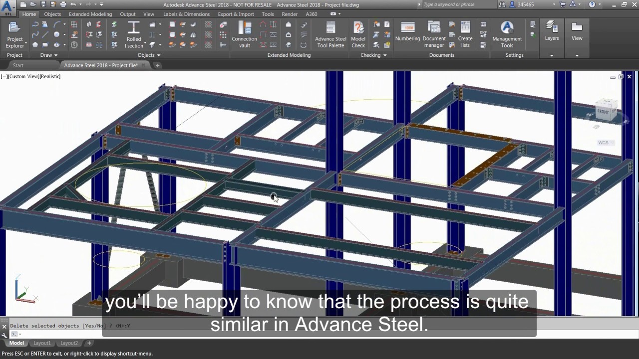 Getting Started with Advance Steel: Part 2 - Creating floor steel ... Getting Started with Advance Steel: Part 2 - Creating floor steel ...