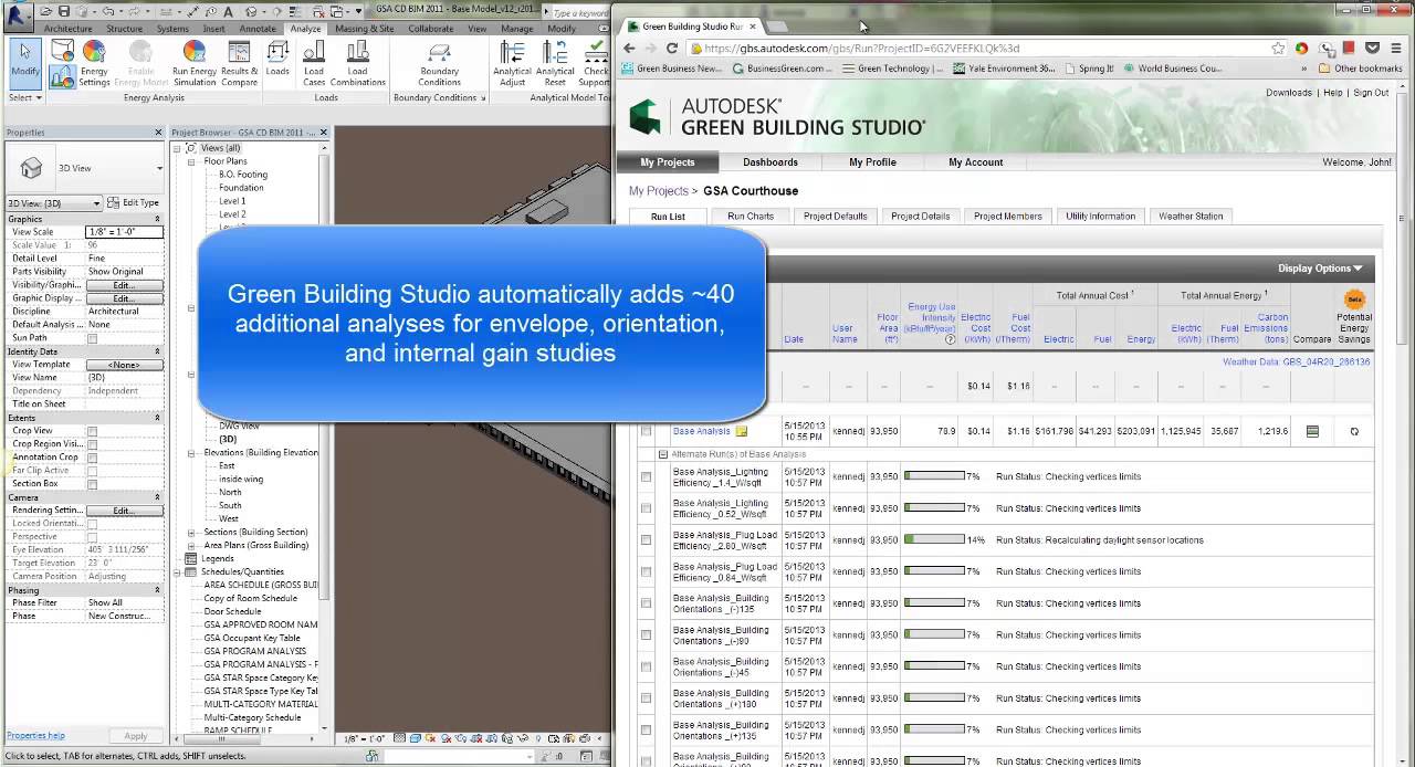 Revit Energy Analysis with Green Building Studio's Potential Energy ...