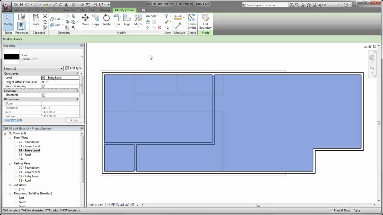 Revit LT Getting Started: Creating a Floor - Revit news