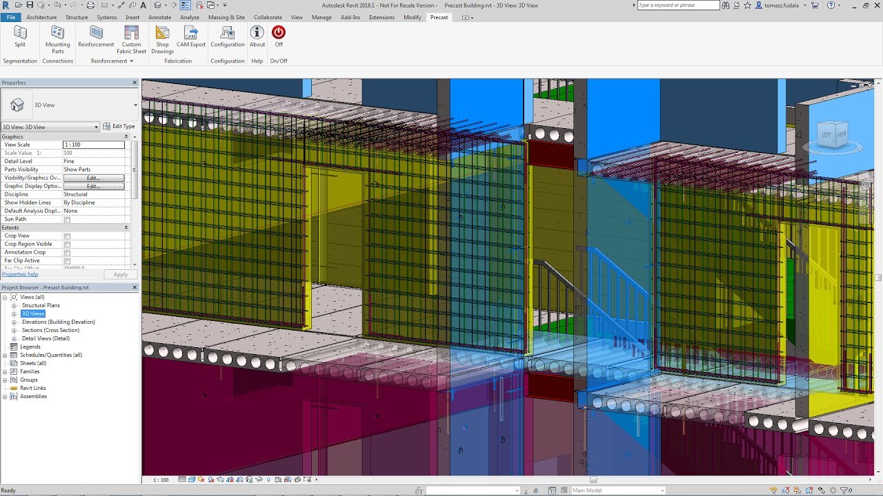 Autodesk Structural Precast Extension For Revit Concrete Design Software Overview Revit News