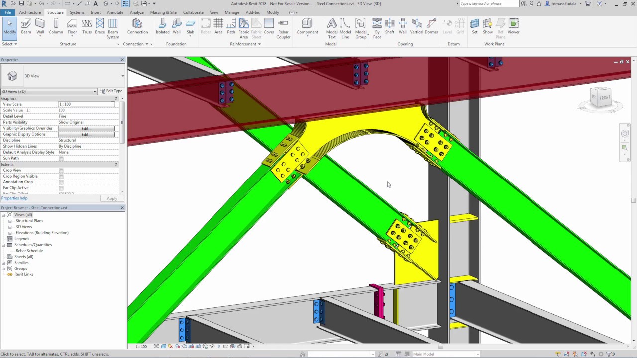 Revit 2018 New Feature - New Steel Connections - Revit news