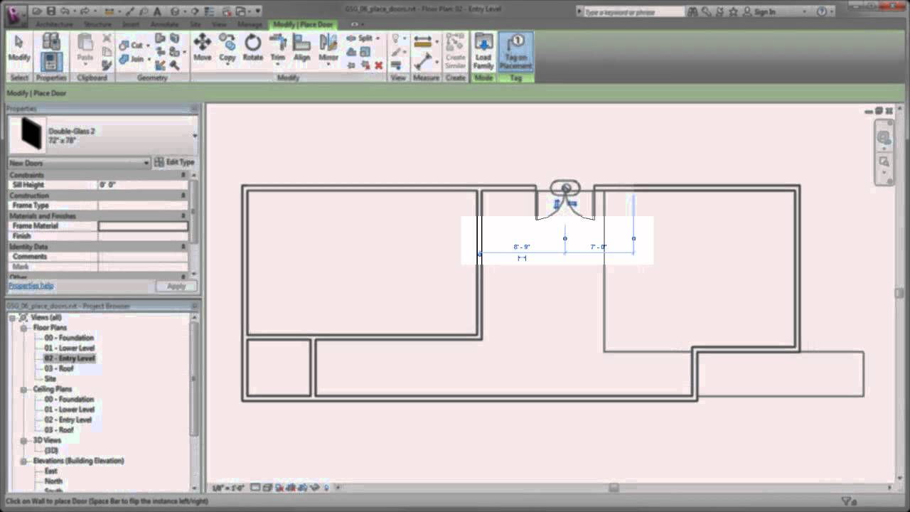 Revit LT Getting Started: Placing Doors - Revit news