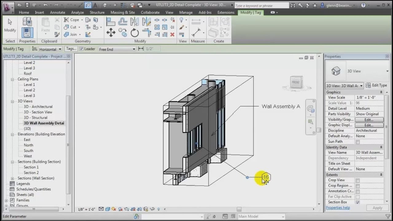 How To Create 3D Details View In Revit Revit Callout Detail And 