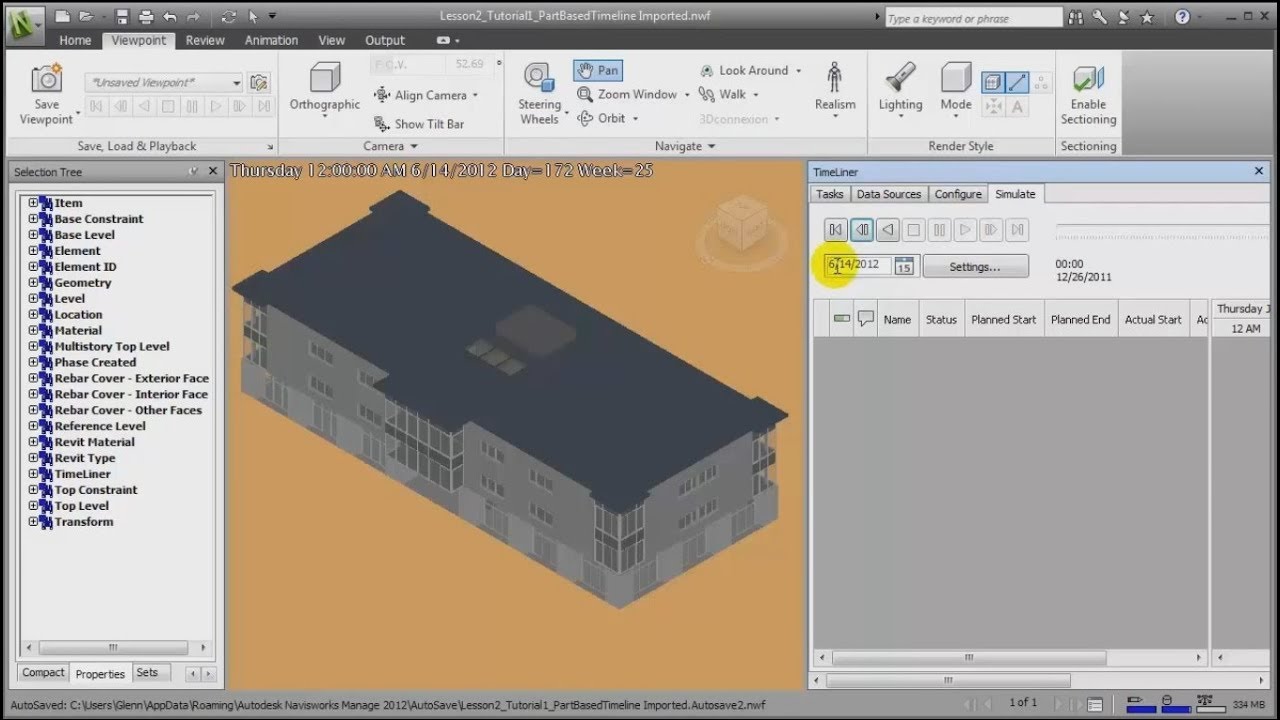 Navisworks 4d Simulation Tutorial 2 Revit News