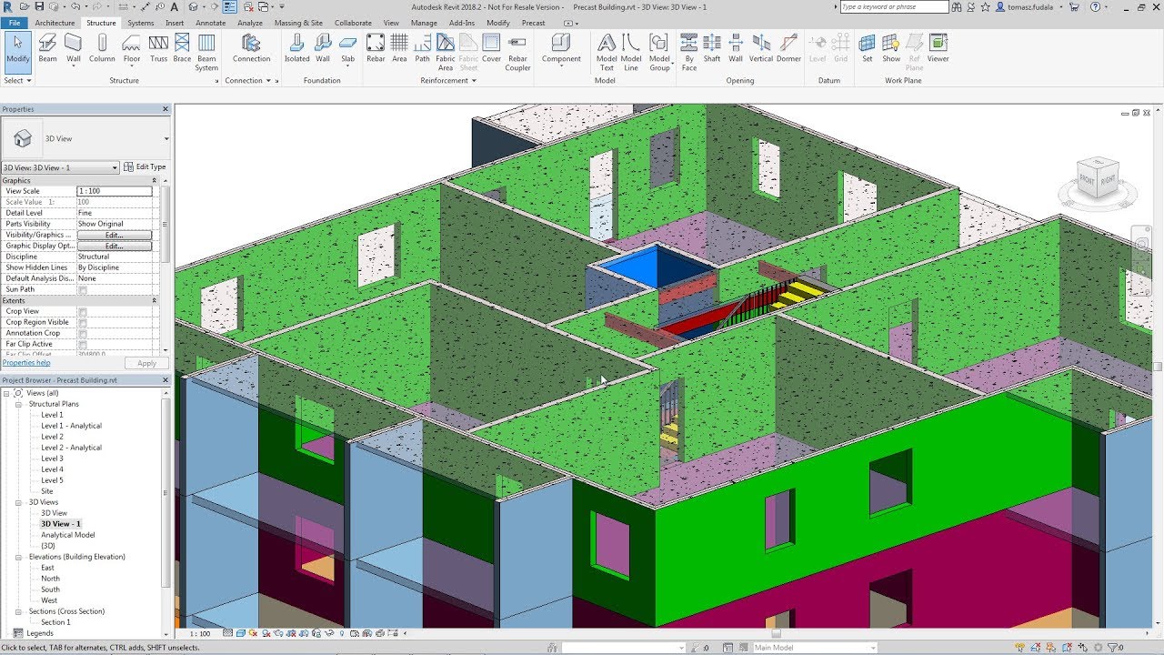 Automatic Segmentation of Precast Walls in Revit - Revit news
