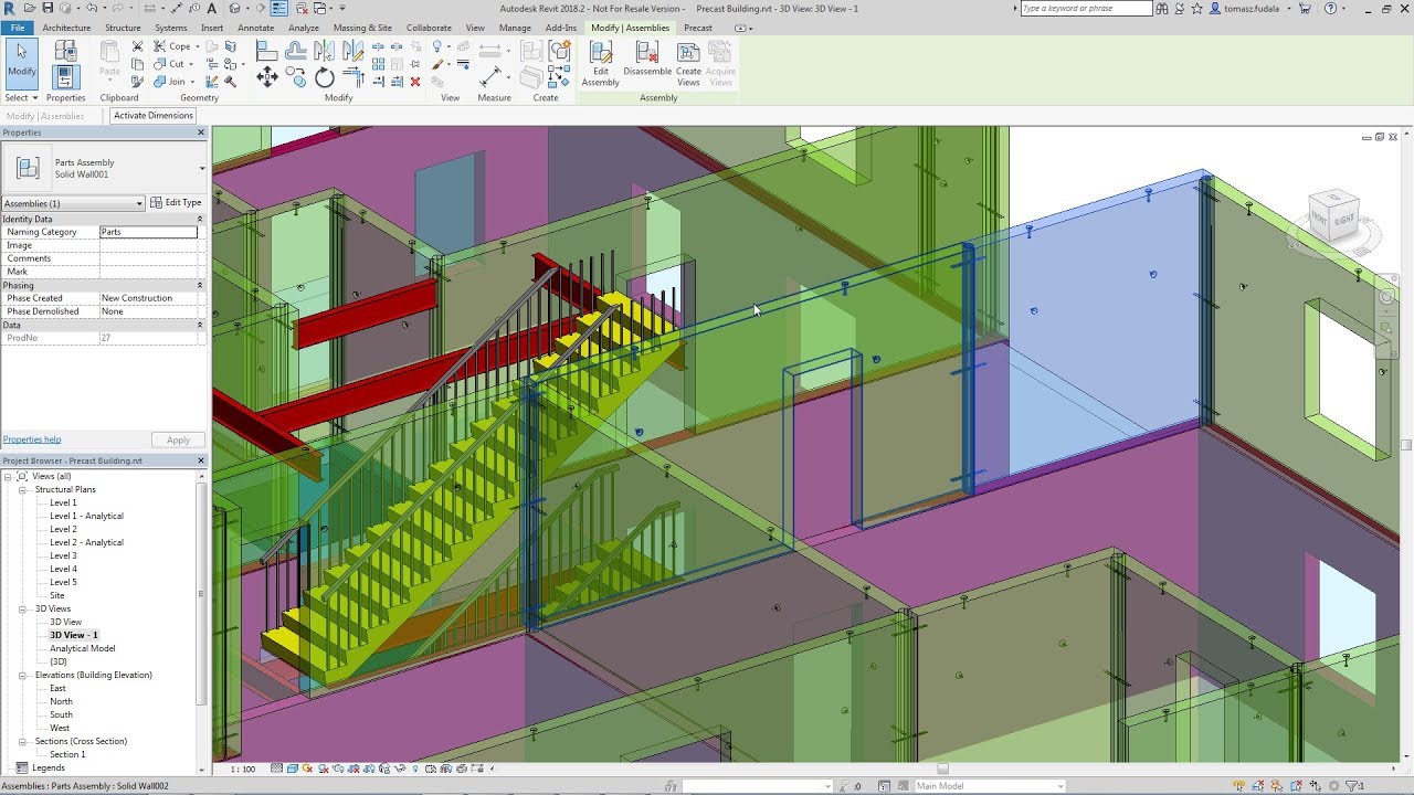 Custom Segmentation of Precast Walls in Revit - Revit news