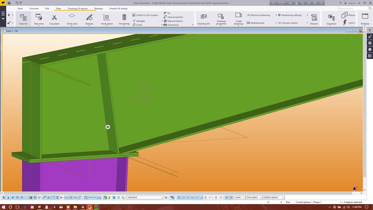 STEEL SHED MODELING IN TEKLA STRUCTURES-STIFFENER AT TAPERED BEAM - Revit news