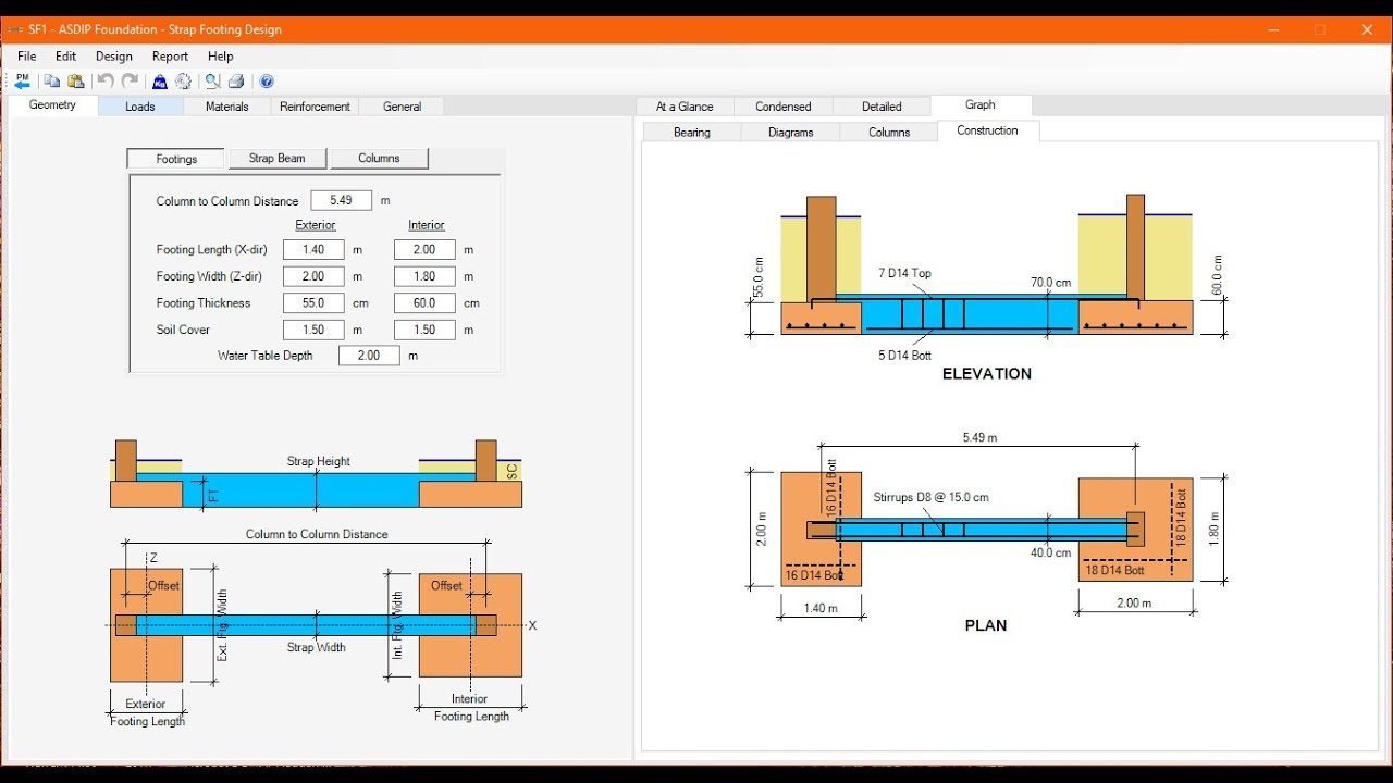 STRAP/NEAR FOOTING DESIGN WITH FOOTING BEAM/TIE BEAM - Revit news