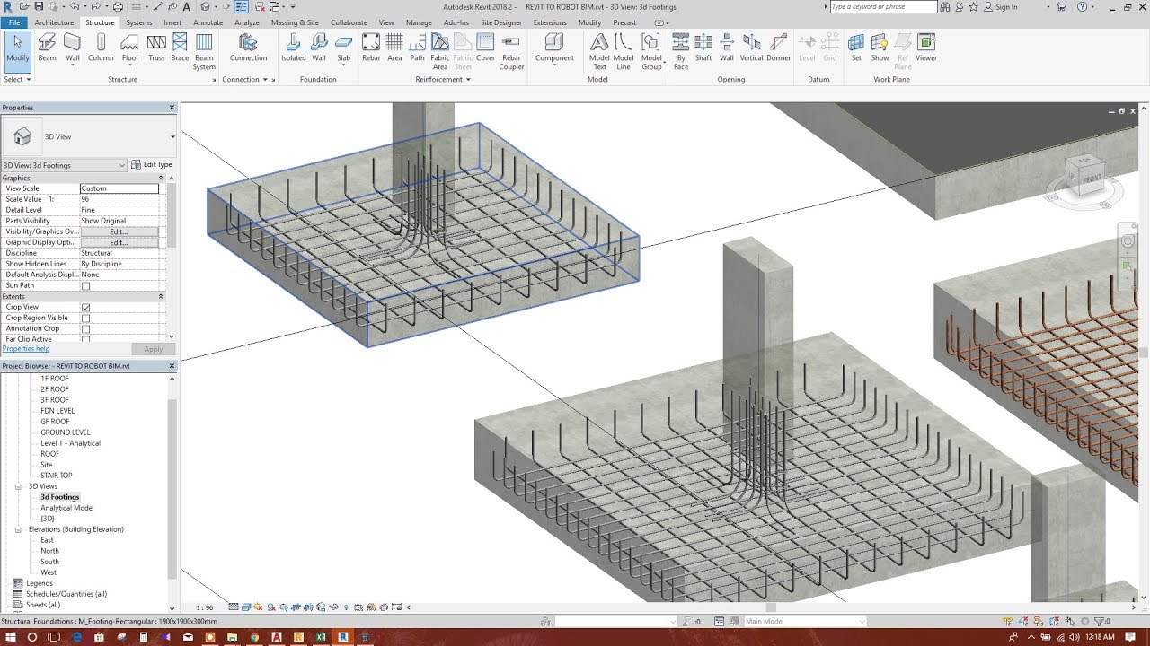 PROVIDING FOOTING REINFORCEMENT IN AUTODESK REVIT 2018.2 AS PER DESIGN ... PROVIDING FOOTING REINFORCEMENT IN AUTODESK REVIT 2018.2 AS PER DESIGN ...