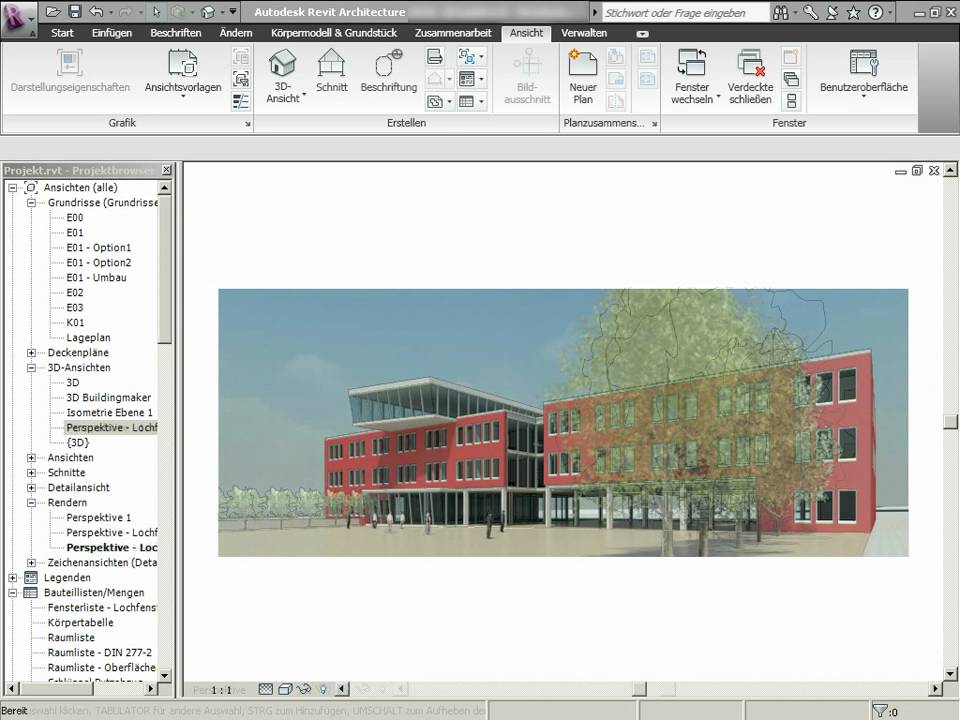 Autodesk Revit Architecture - Eine Übersicht in 5 Minuten, die Dich ...