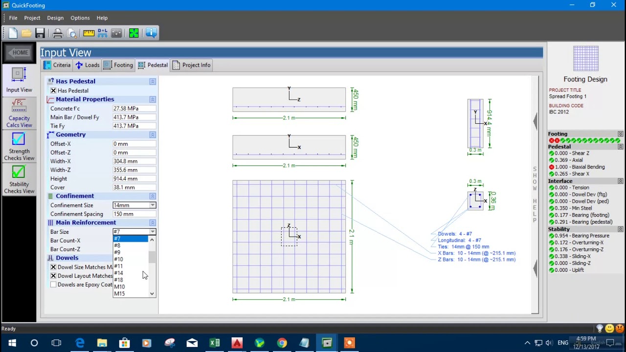 SINGLE/SPREAD FOOTING DESIGN VERY EASILY IN IES QUICK SUITE 4.0 - Revit ...